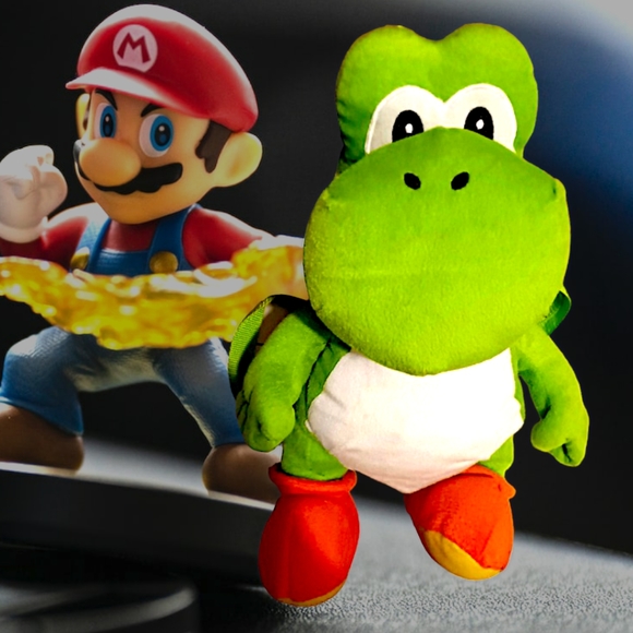 Nintendo | Toys | Nintendo Mario Brothers Yoshi Large Backpack Plush ...